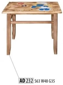 Dřevěný dětský stůl AD 232