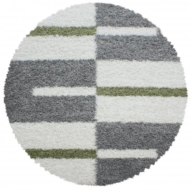 Ayyildiz Kusový koberec GALA 2505, Zelená Rozměr koberce: 200 cm KRUH