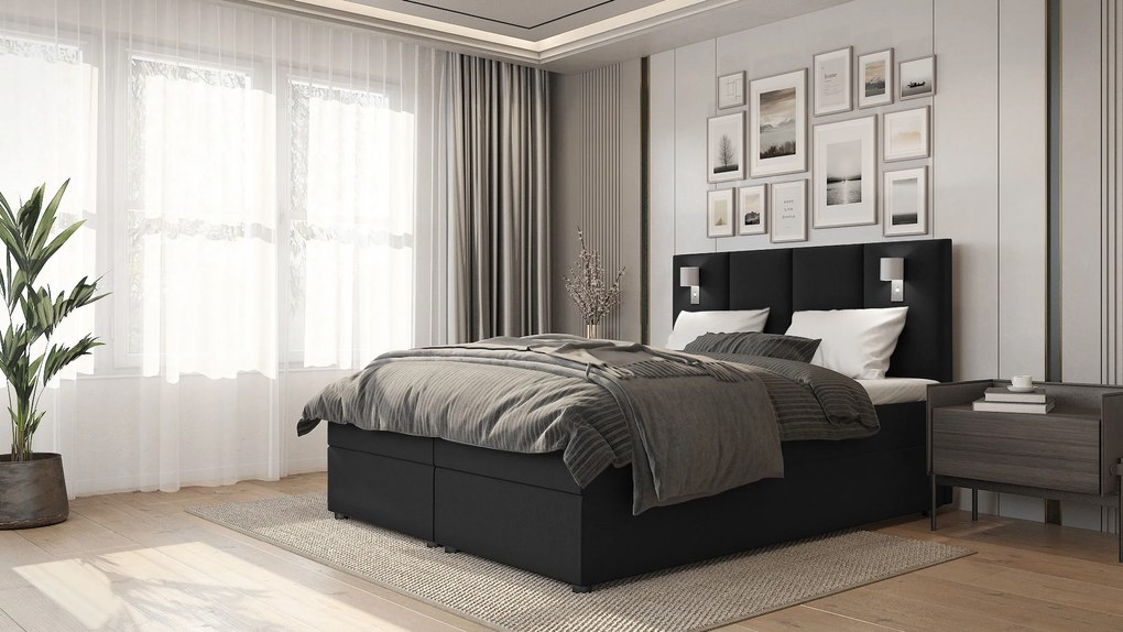 SFAB Kontinentální čalouněná postel PARMA (180x200 cm) Barva látky: INARI 91