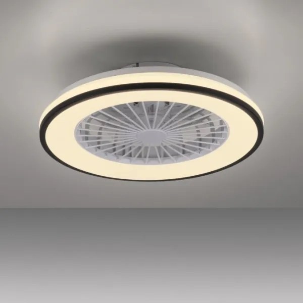 JUST LIGHT. 14447-18 - LED RGBW Stm stropní ventilátor LENO LED/44W/230V + DO