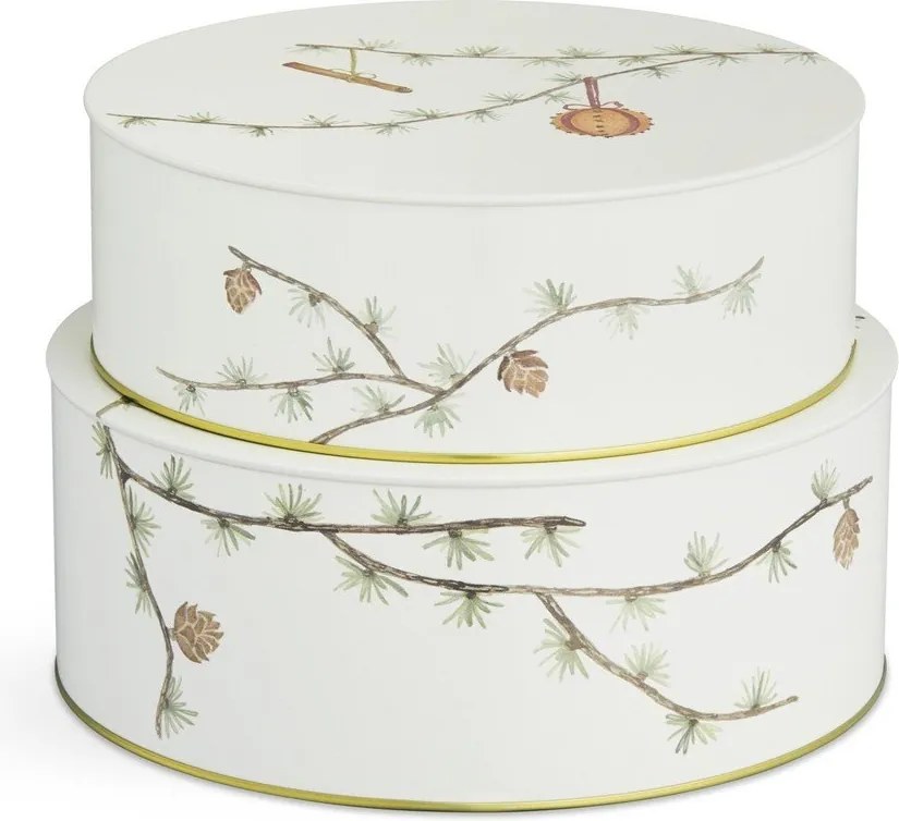 Dózy v sadě 2 ks na sušenky Hammershøi Christmas – Kähler Design