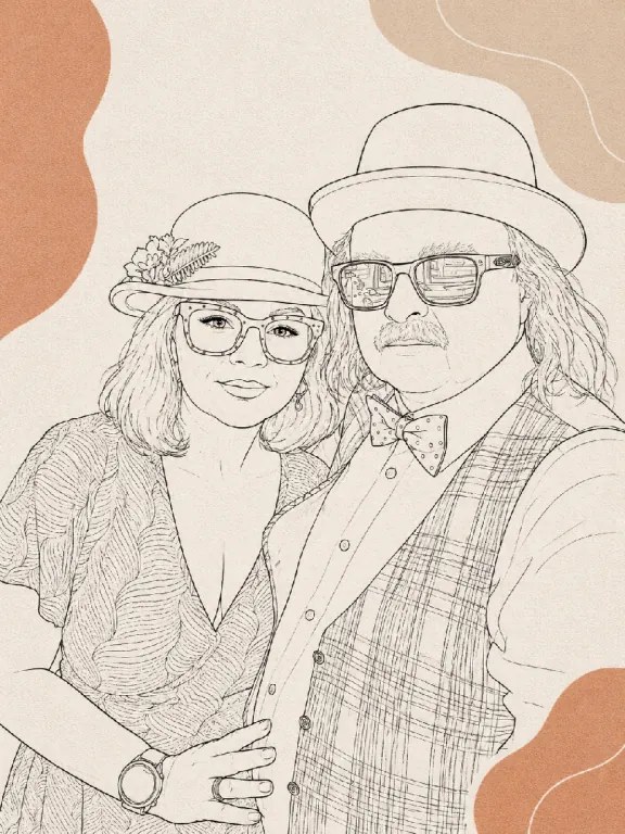 Minimalistický Line Art – Elegantní portrét na plátně z vaší fotky