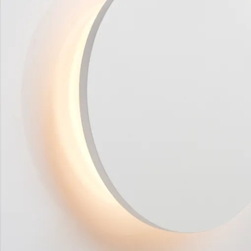 ACA Lighting LED nástěnné dekorativní svítidlo ECLIPSE 24W/230V/3000K/1920Lm/80°/IP20, kruhové bílé