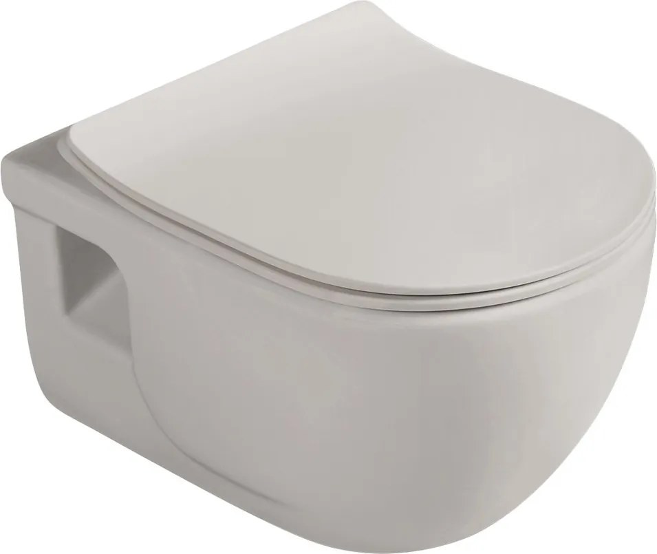 Sapho Sapho, AVVA Slim WC sedátko s pomalým zavíráním, latte matná, 100787-114