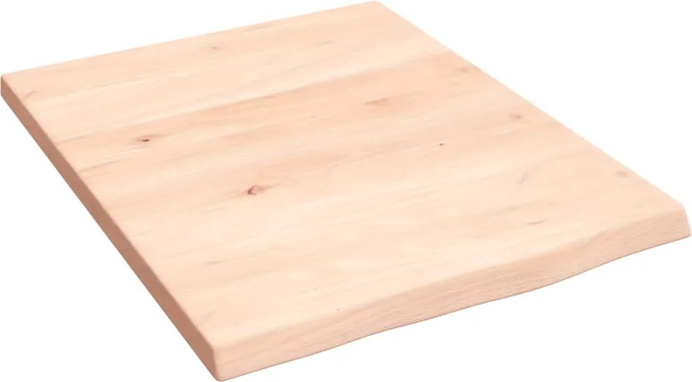 Koupelnová deska 40 x 50 x 2 cm neošetřené masivní dřevo 3155999