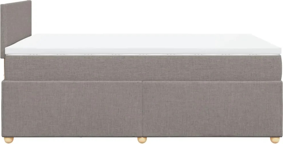 Box spring postel s matrací taupe 120x200 cm textil 3288944