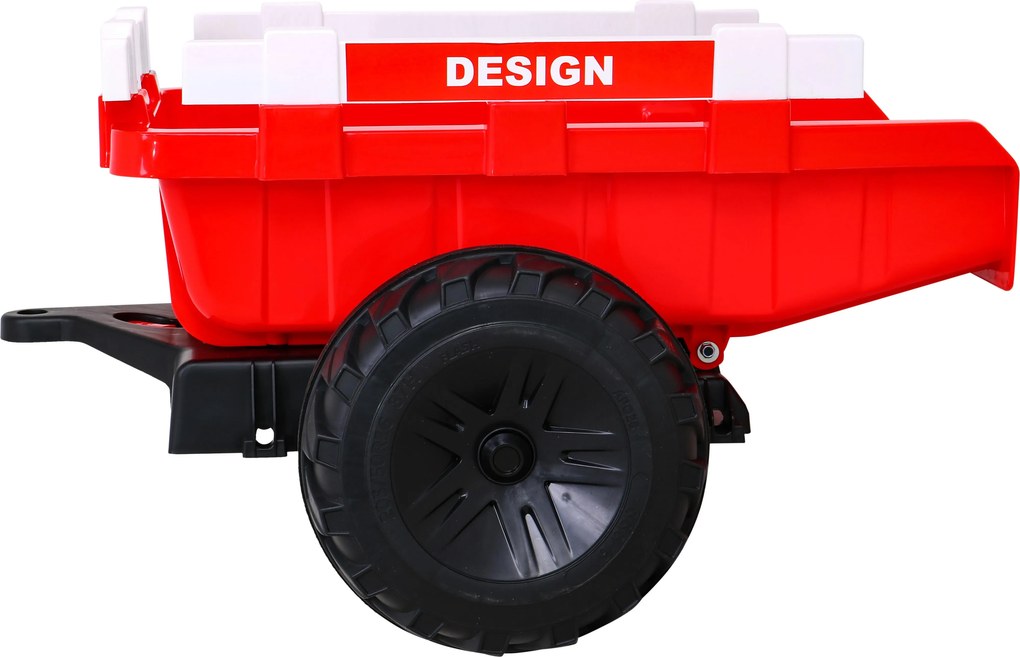 Ramiz Traktor s přívěsem 720-T červený