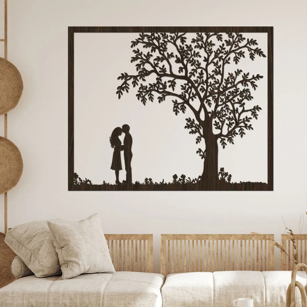 dřevo života Dřevěný strom na zeď SOUZNĚNÍ Zvolte rozměr (cm): 80x64, Zvolte barvu dekoru: Buk