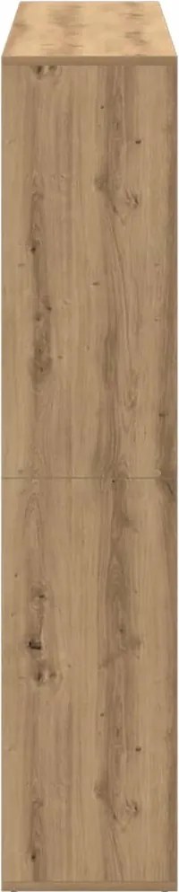 Knihovna dub artisan 137,5 x 29 x 137,5 cm kompozitní dřevo 3310297