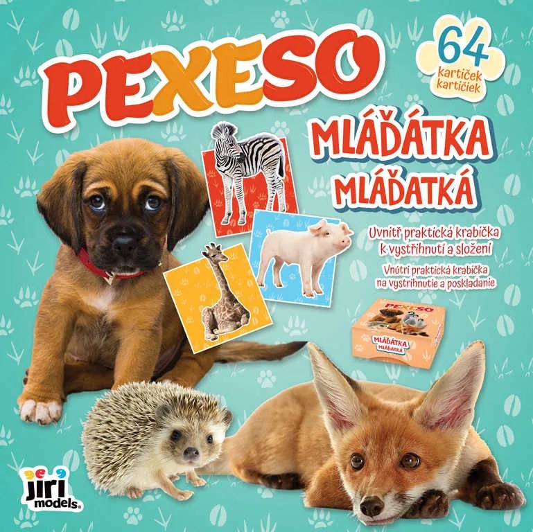 JIRI MODELS Pexeso v sešitu Mláďátka s krabičkou a omalovánkou 5
