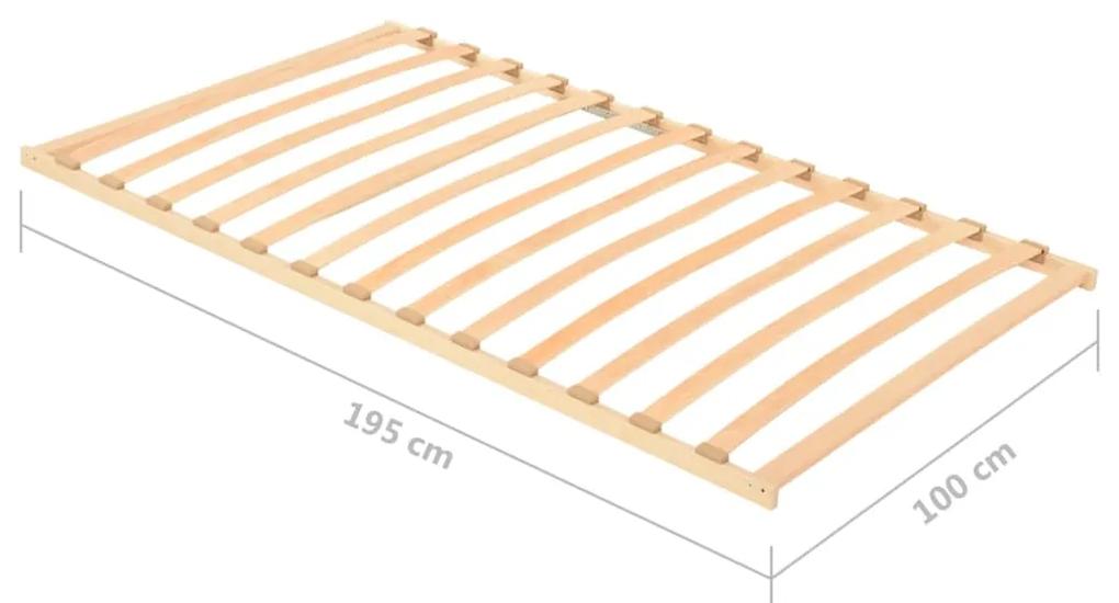 Lamelový rošt postele s 13 lamelami 100 x 200 cm - Default Title