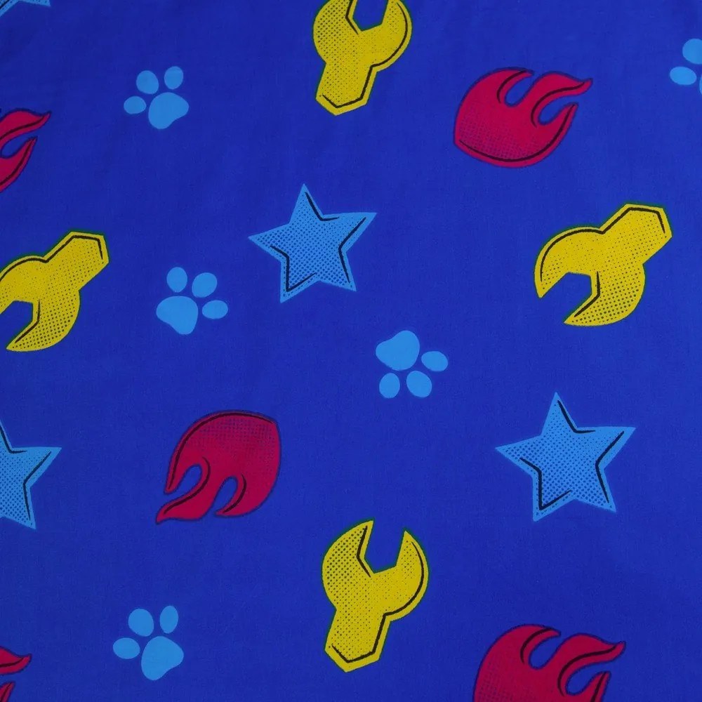 Modré bavlněné dětské povlečení do postýlky 100x135 cm Paw Patrol "Pawsome days ahead" – Jerry Fabrics