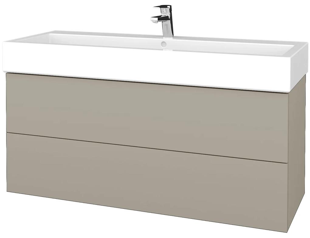 Dřevojas Koupelnová skříň VARIANTE SZZ2 120 Varianta: N01 Bílá lesk / L01 Bílá vysoký lesk