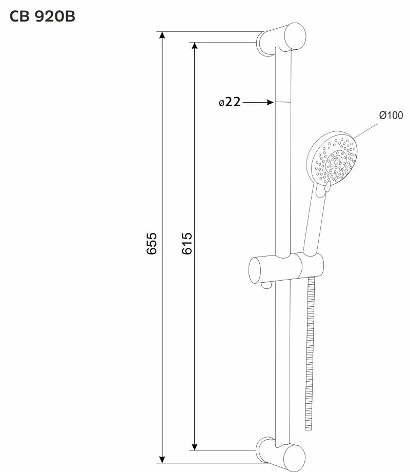 Mereo sprchová souprava podomítková baterie 3 cestná hlavová sprcha oválný kryt chrom CB60157TB3