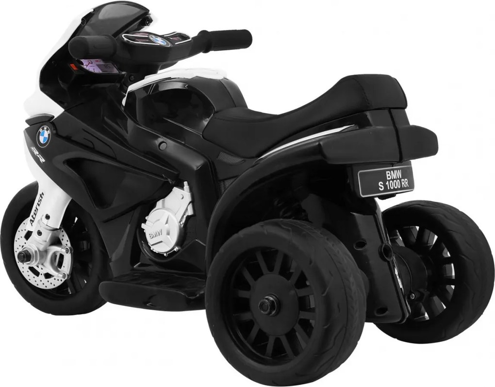 Ramiz BMW S1000 RR Mini dětská motorka na baterie černá + 3 kolečka + zvuky + LED