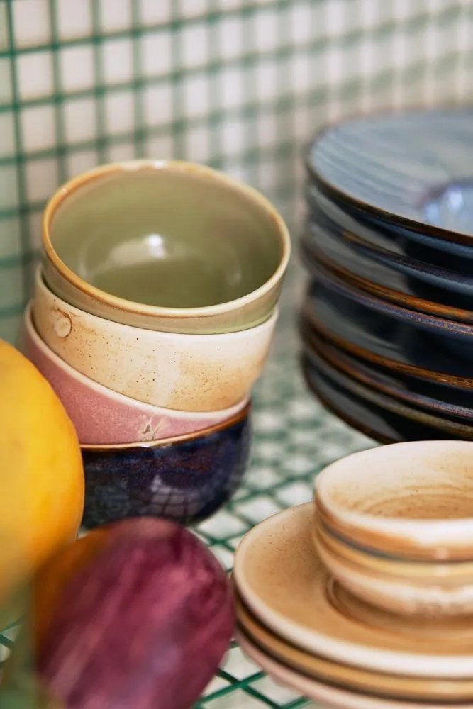 Rustikálně modrá porcelánová miska Chef - Ø 11*6 cm / 260 ml