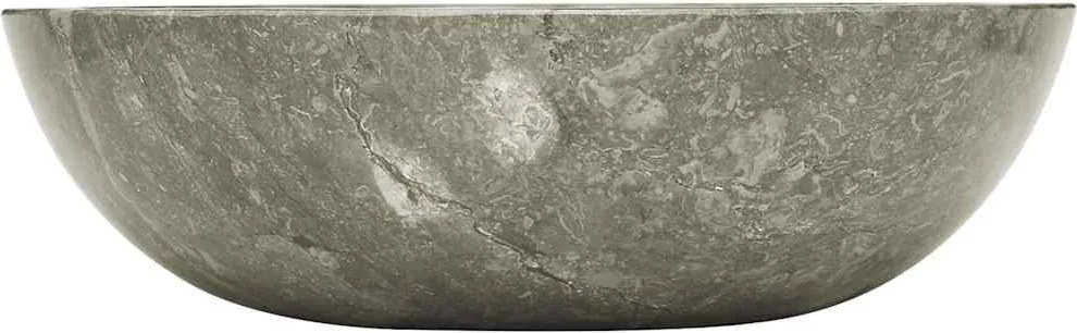 Umyvadlo šedé Ø 40 x12 cm mramor 149157