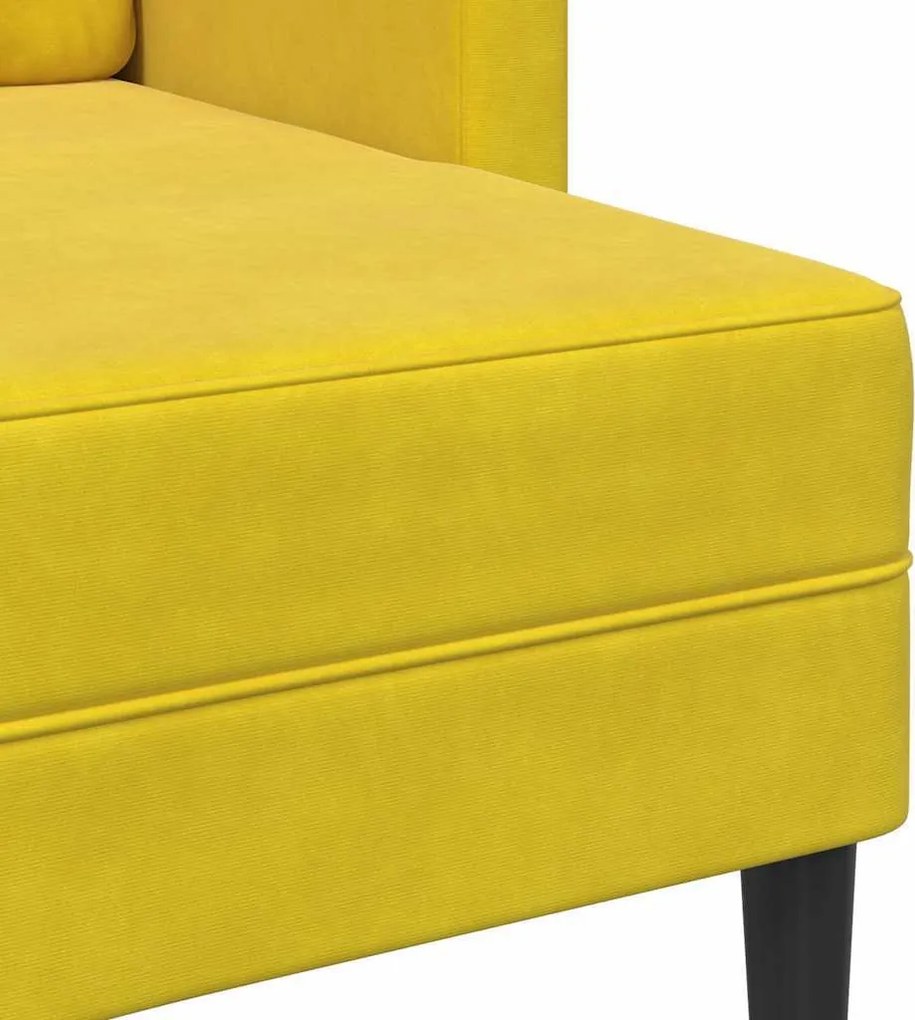 vidaXL Dvoumístná pohovka s lehátkem ve tvaru L 125 cm samet [4107072] Barva: Tmavě šedá
