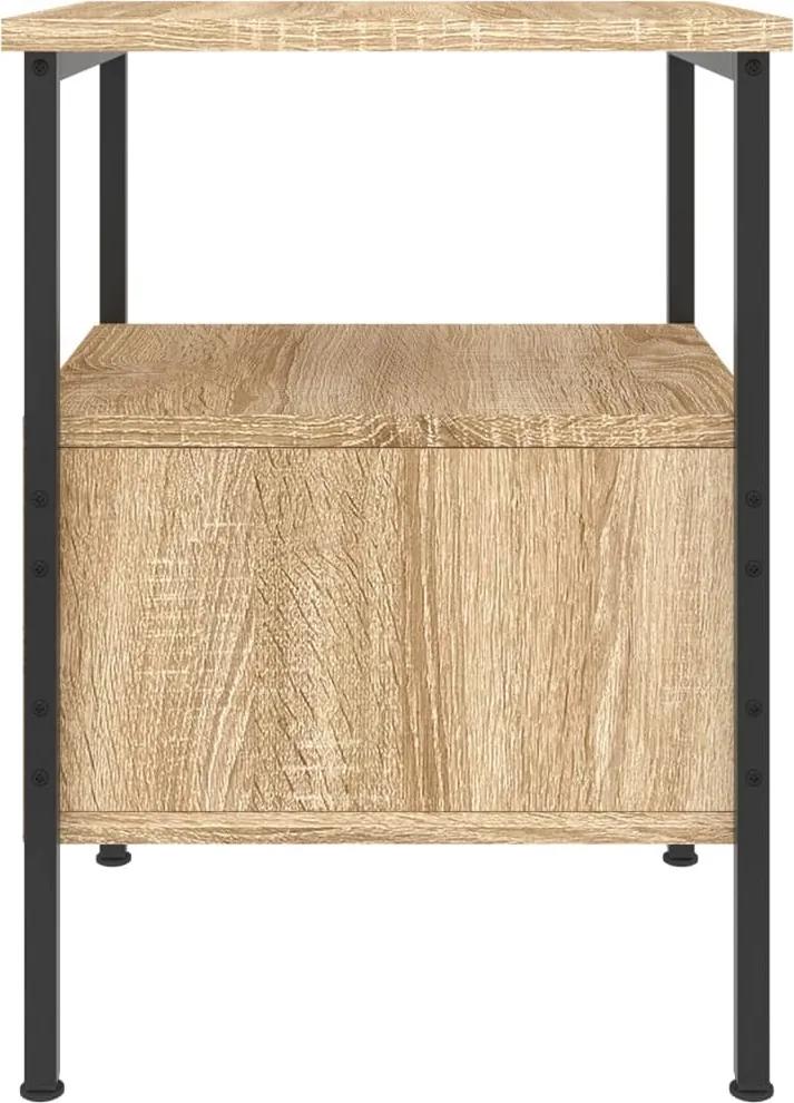 vidaXL Noční stolky 2 ks 34 x 36 x 50 cm kompozitní dřevo [826046] Barva: šedá sonoma