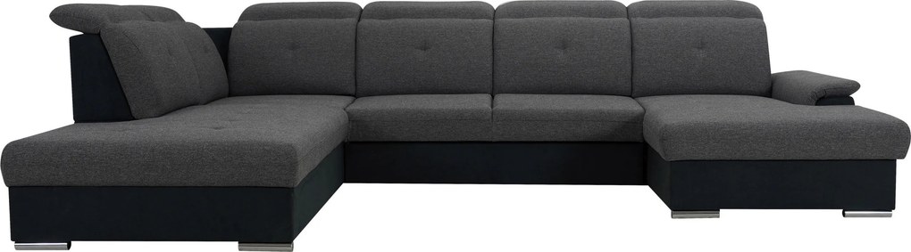 XXXLutz SEDACÍ SOUPRAVA, textil, černá, tmavě šedá Cantus - Sedací soupravy - 000812006480
