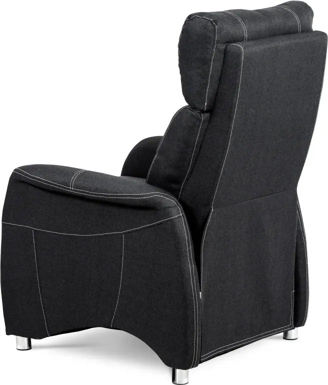 Šedé TV křeslo s mechanickým polohováním