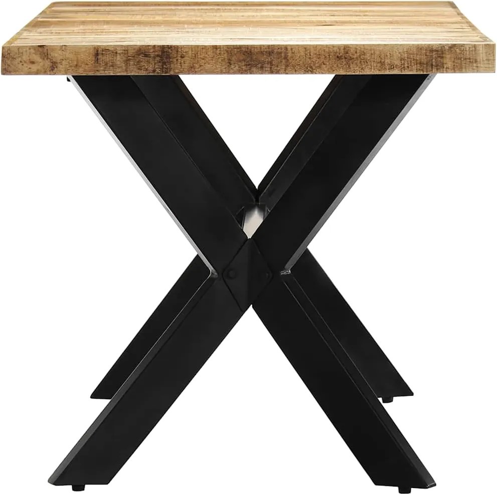 Jídelní stůl 160 x 80 x 75 cm masivní hrubé mangovníkové dřevo 247433