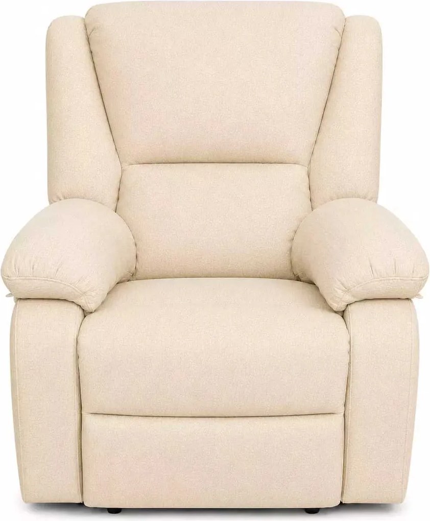 LuxuryForm DESIGN Televizní křeslo VELORA s polohováním - béžové