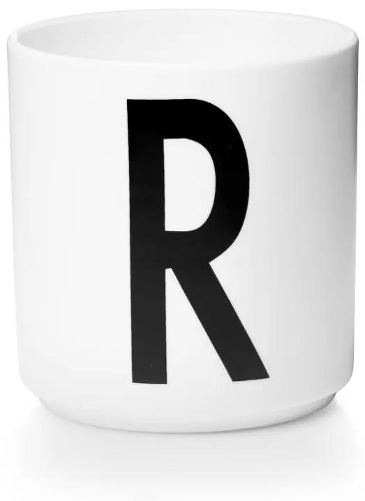 Design Letters Hrnek s písmenem R, white