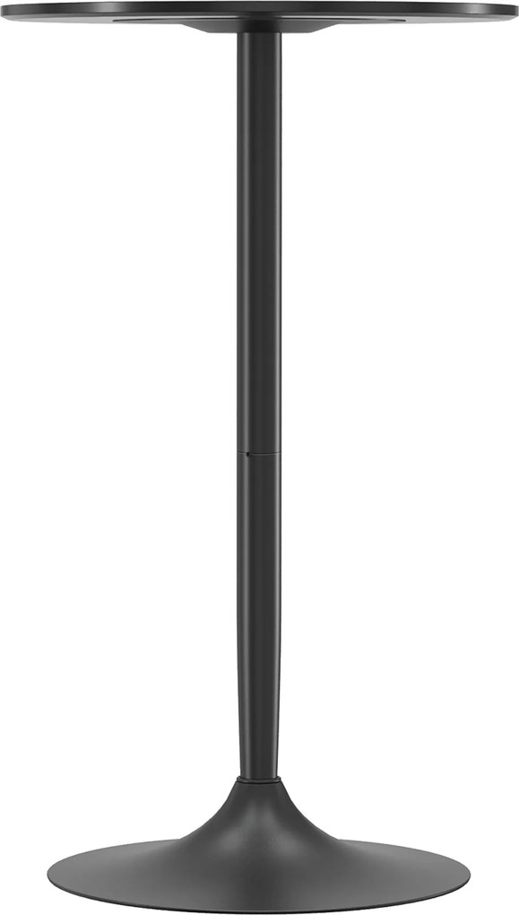 HOMCOM Barový stůl bistro Ø60 x 102 cm Kulatý stůl pro večírek nebo bar, černý | Aosom