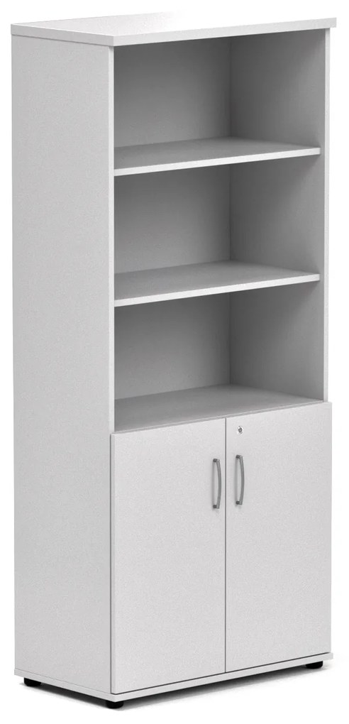 NABYTEK-DESIGNOVY.CZ - S582 11 - Kancelářská skříň Komfort, 80x38,5x183,5 cm, dveře 2/5 , buk