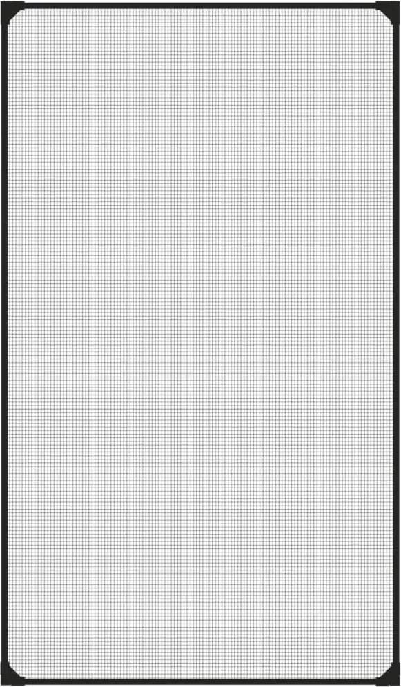 Magnetická okenní síť proti hmyzu antracitová 80 x 140 cm 153848