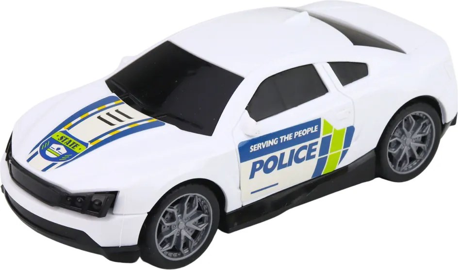 LEAN Toys Policejní souprava: Nákladní auto, odtahovka, auto, vrtulník, světla, zvuky