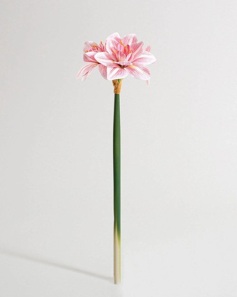 Umělá květina Amarylis 62 cm pink