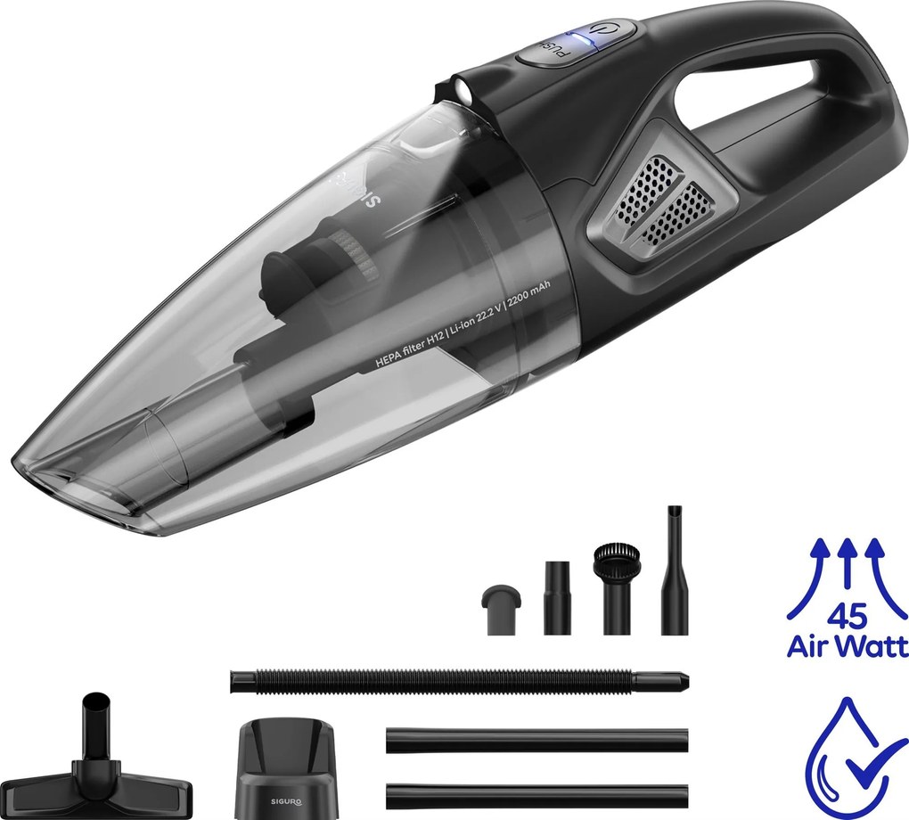 Ruční vysavač siguro vh-q610b turbovac wet&dry pro