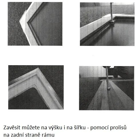 Amirro Zrcadlo na zeď do pokoje ložnice dekorativní MAJA - 40 x 160 cm v bílém lesklém rámu 105-378