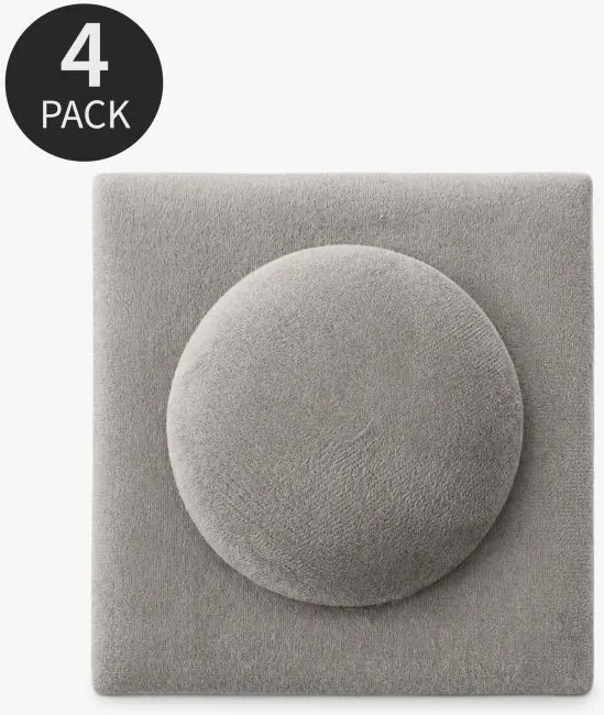 Sinsay - Čalouněné nástěnné panely ve tvaru kostek 4 pack - šedá
