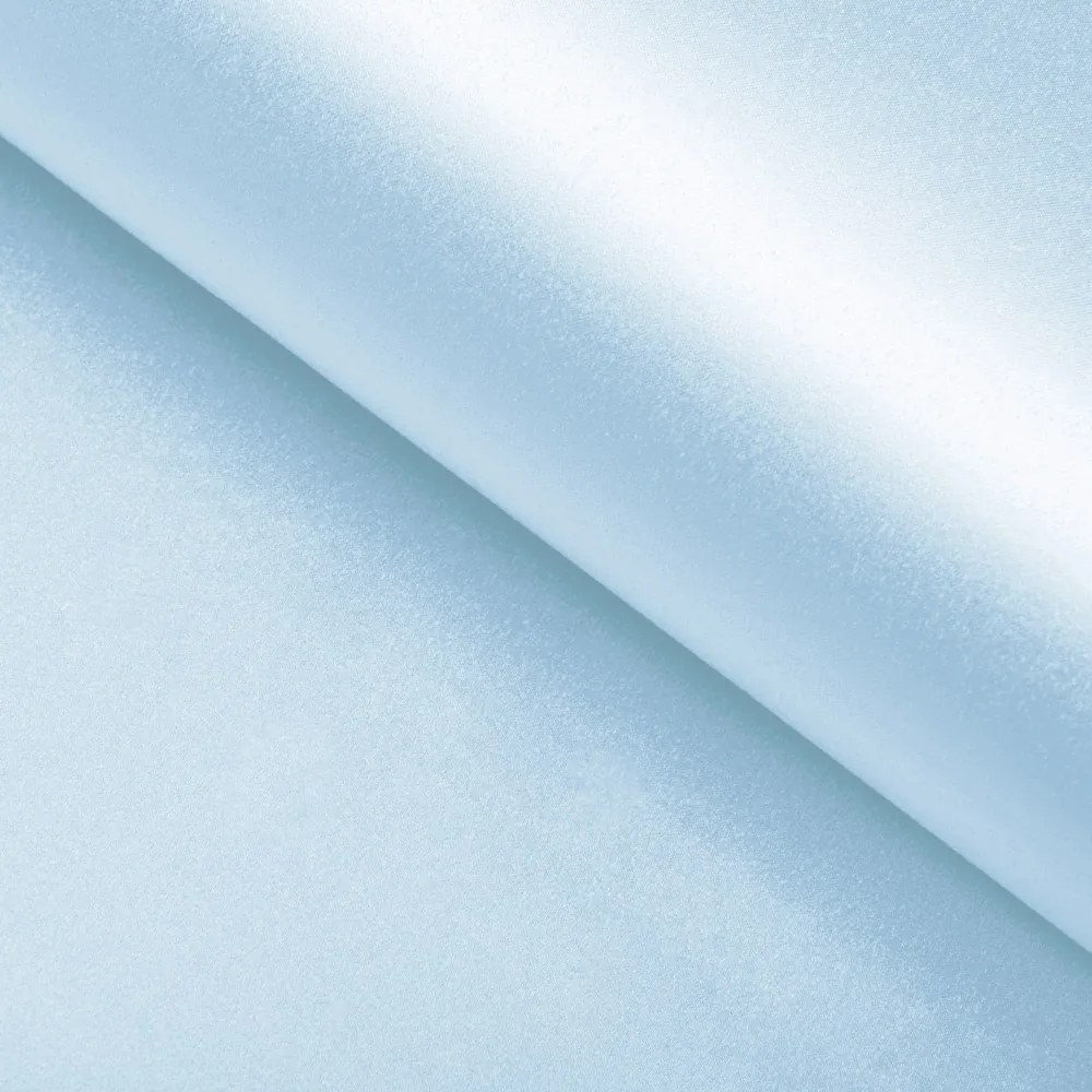 Látka polyesterový satén LUX-062 Světle modrá - šířka 150 cm - 2.JAKOST