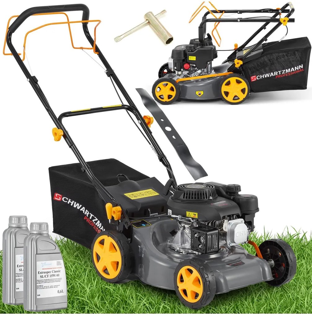 Benzinová sekačka s pohonem, 3,5 HP | SCHWARTZMANN