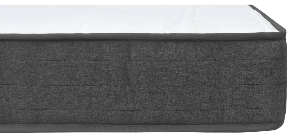 vidaXL Marketos Postel boxspring tmavě šedá textil 200 x 200 cm