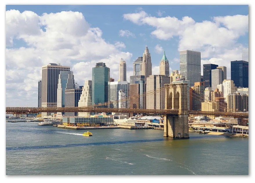 Wallmuralia Foto obraz sklo tvrzené Manhattan New York 100x70 cm
