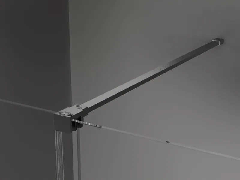 Mexen Velar, sprchový kout s posuvnými dveřmi 100 x 120 cm, 8mm sklo námraza, grafit broušený, 871-100-120-31-66
