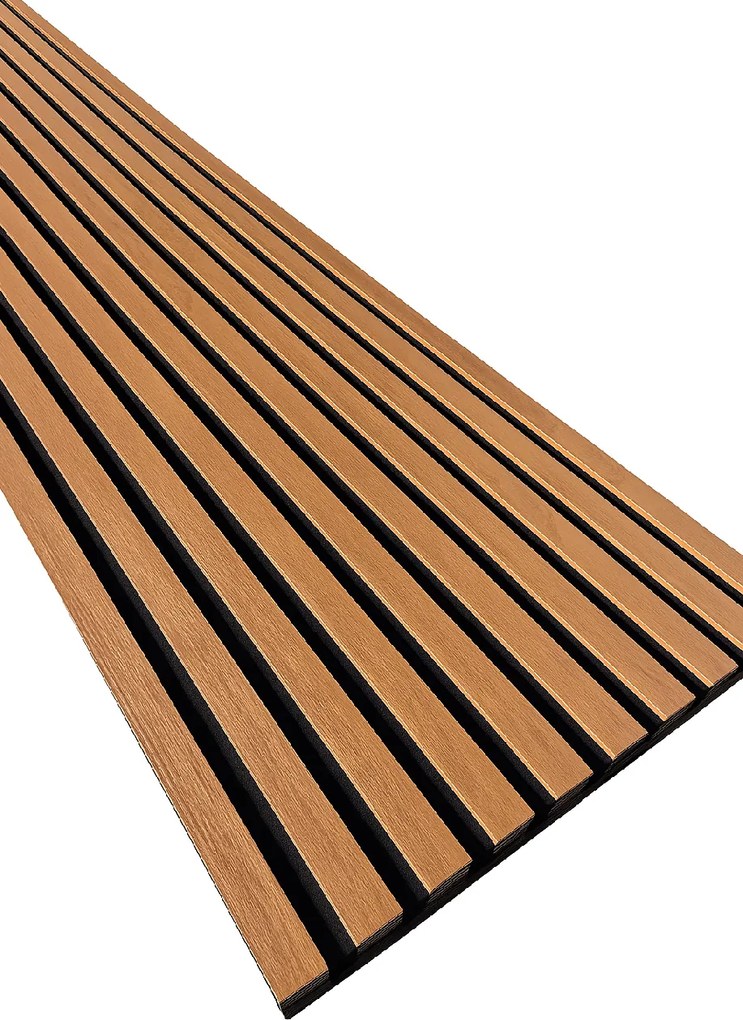 3D Dřevěné lamely na zeď na filci 255x46cm - Dub SLUNEČNÍ