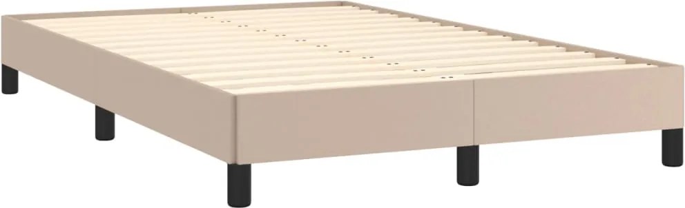 Box spring postel s matrací cappuccino 120x190 cm umělá kůže 3269812