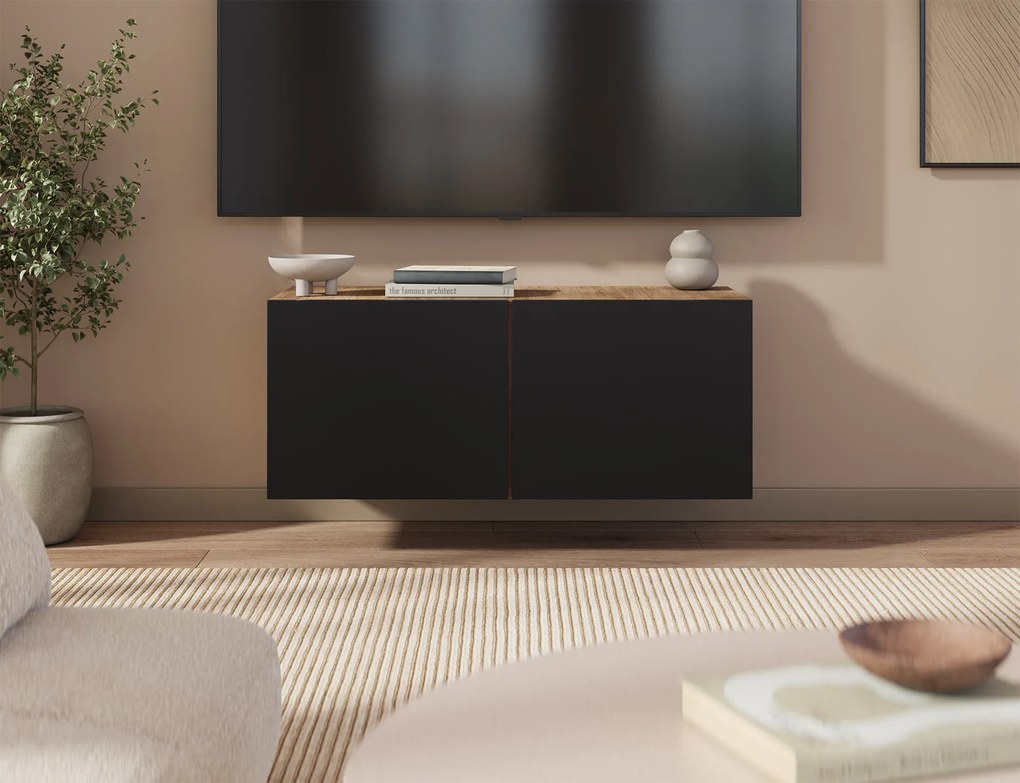 ADRK Furniture Lila Závěsný TV stolek ADRK-RTV-LIL-100-AB