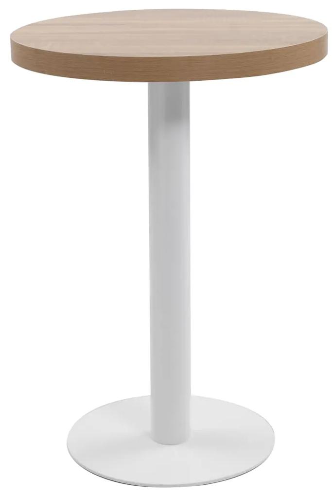 286420 vidaXL Bistro stolek světle hnědý 60 cm MDF