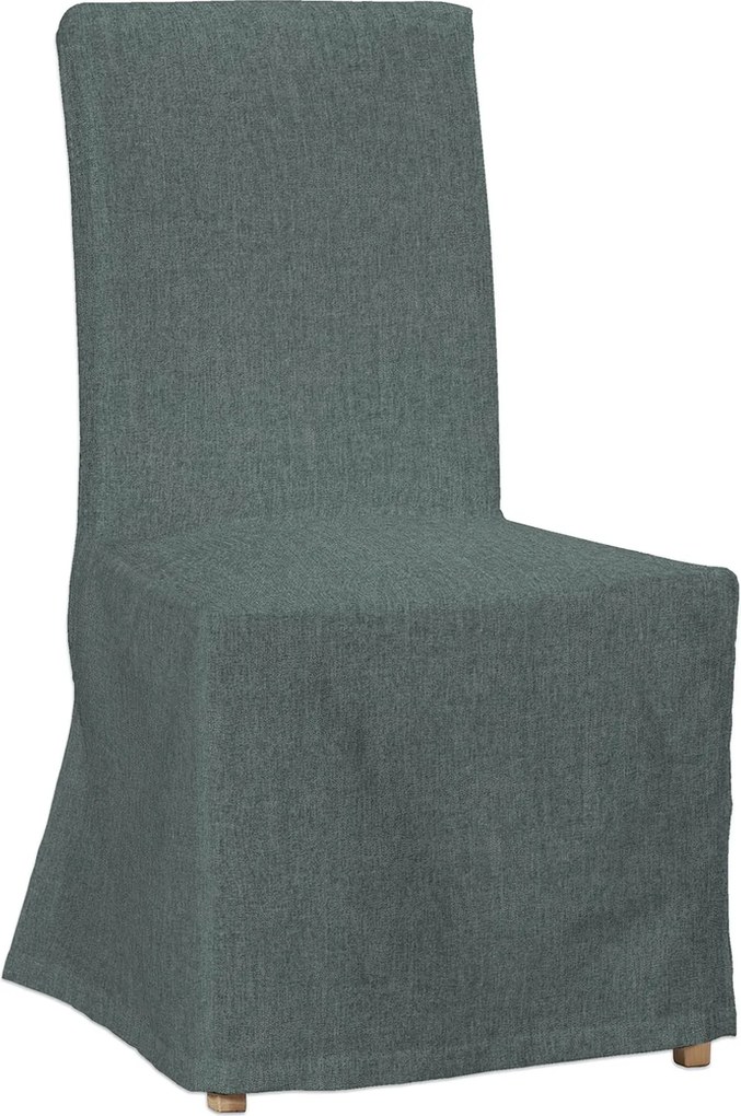 Potah na židli IKEA Henriksdal, dlouhý barva modrá látka pletený vzor