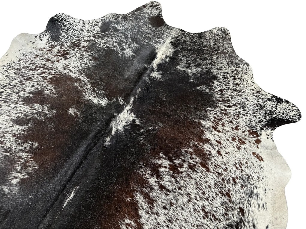 Koberec kusový hovězí kůže 3,2 m2, tricolor sůl a pepř 119