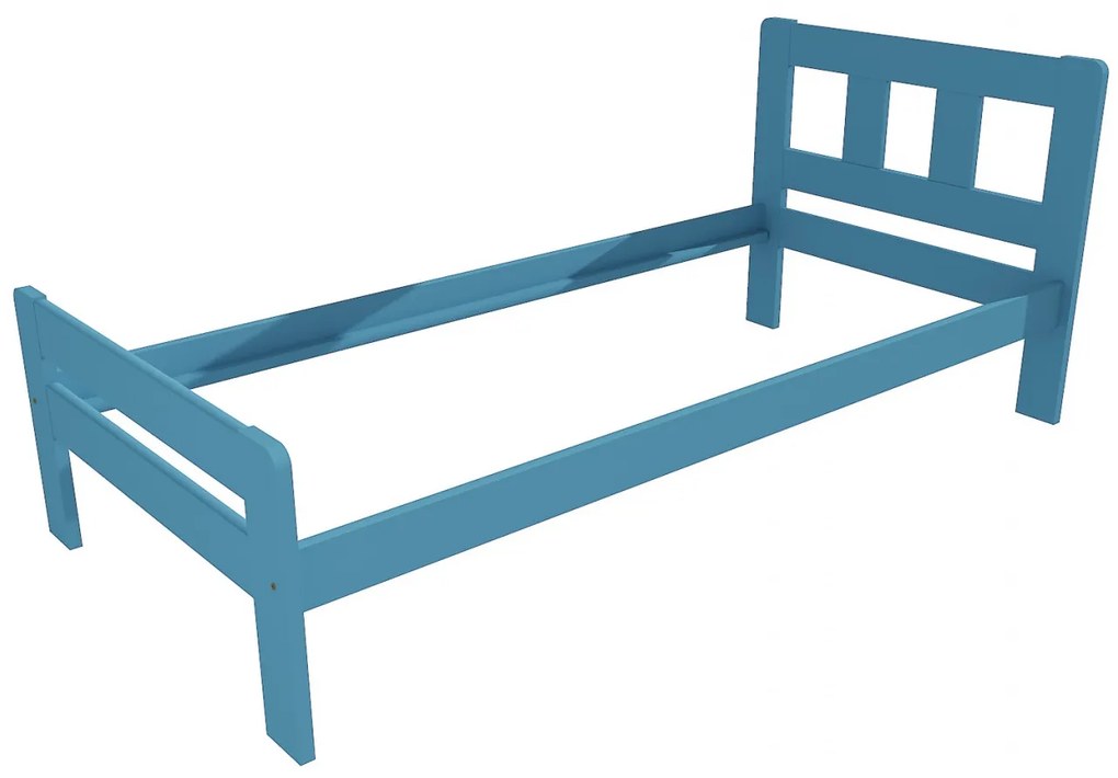 Jednolůžková postel VMK010C (Barva dřeva: barva modrá, Rozměr: 80 x 200 cm)