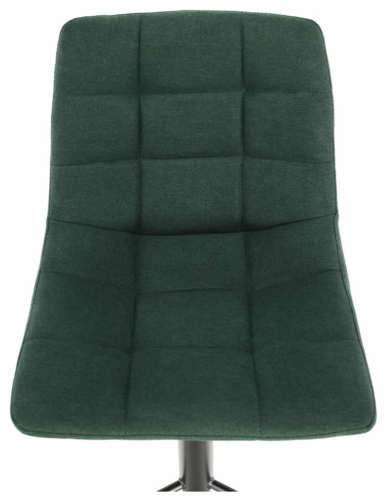 Kondela Barová židle, zelená / černá, LAHELA