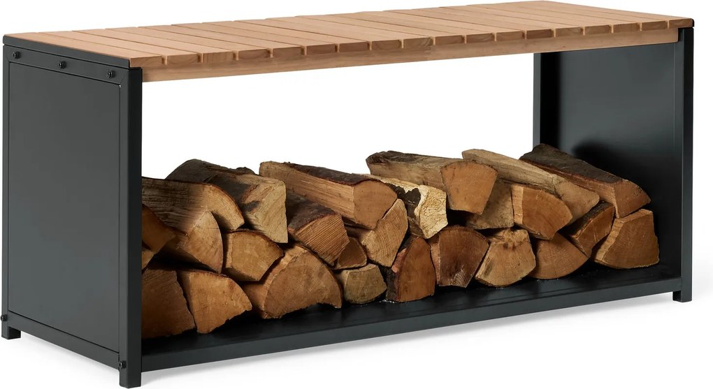 Tchibo - Lavice s prostorem na krbové dřevo, 110 cm